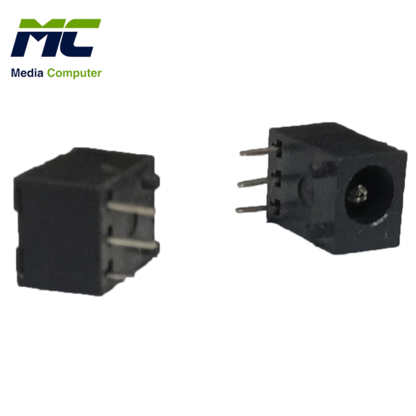 DC003 3.5x1.3mm DC power jack, 3-pin PCB mount power socket Media ...
